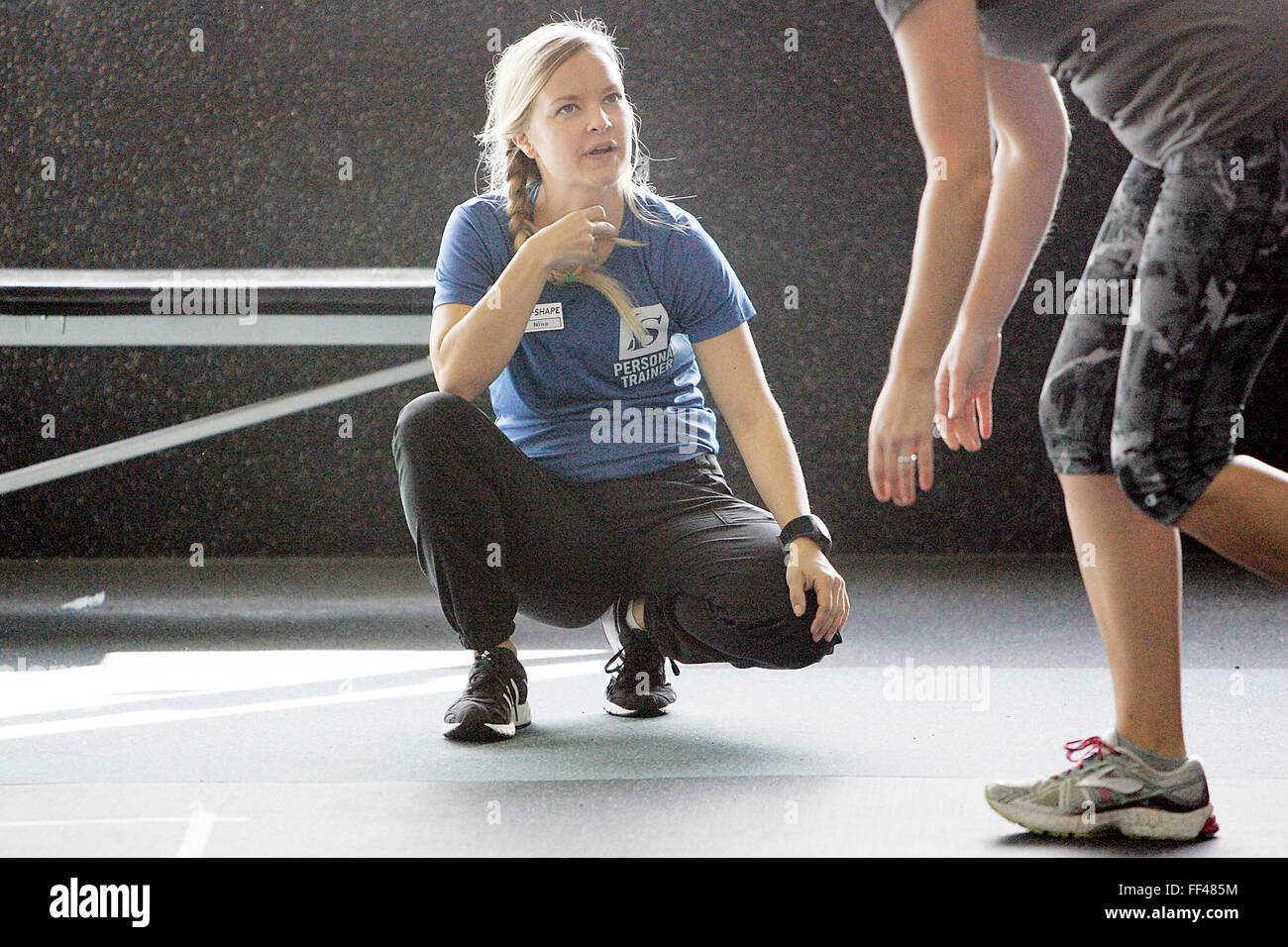 Napa, CA, USA. 9th Feb, 2016. In-Shape Health Club personal trainer ...