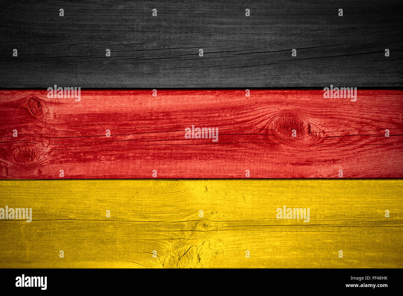 flag of Germany or German banner on wooden background Stock Photo - Alamy