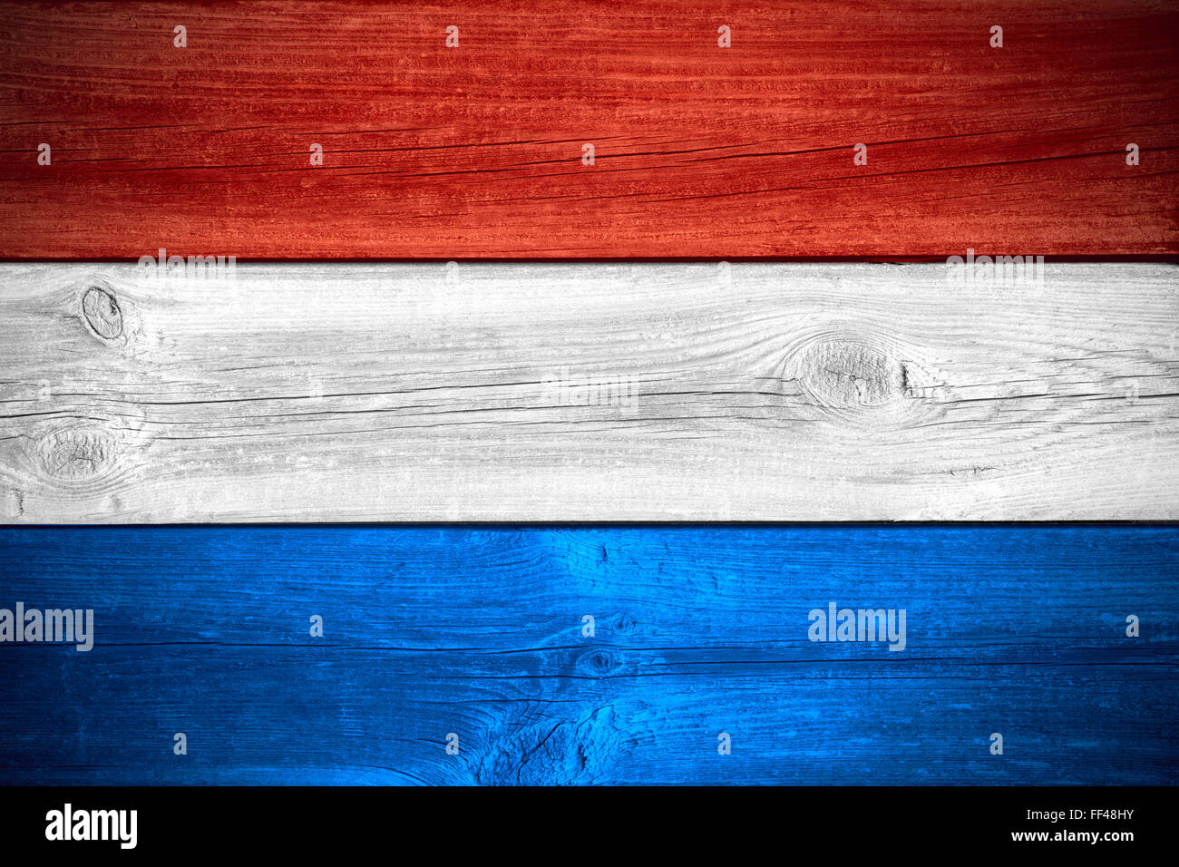 flag of Holland or Dutch banner on wooden background Stock Photo - Alamy