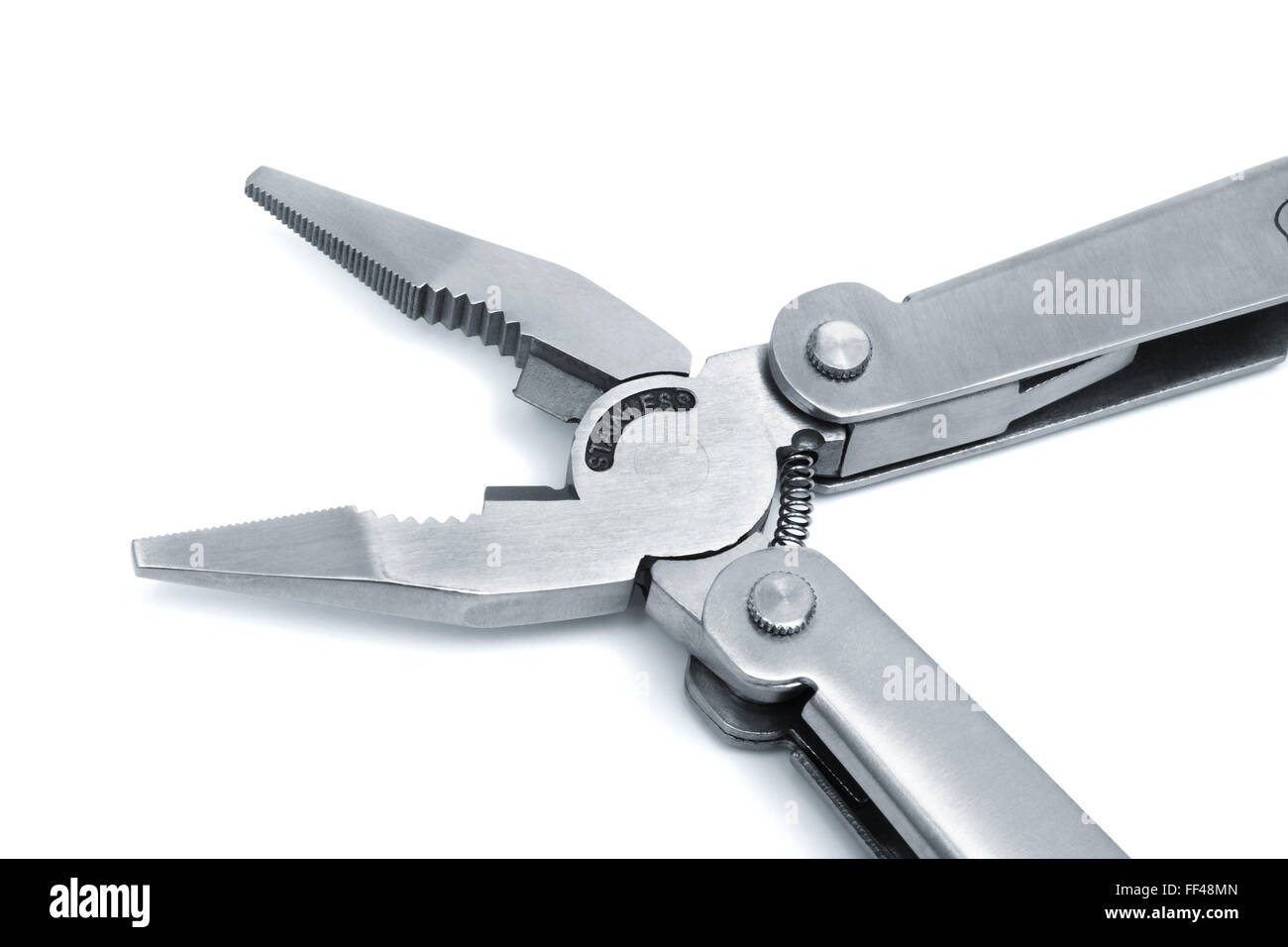 Modern and beautiful pliers on a white background Stock Photo - Alamy