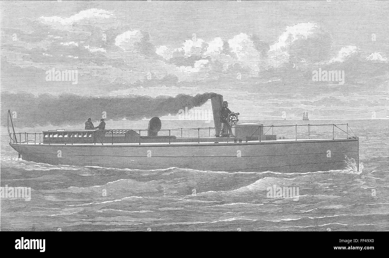 SHIPS The lightning torpedo-vessel 1877. Illustrated London News Stock ...