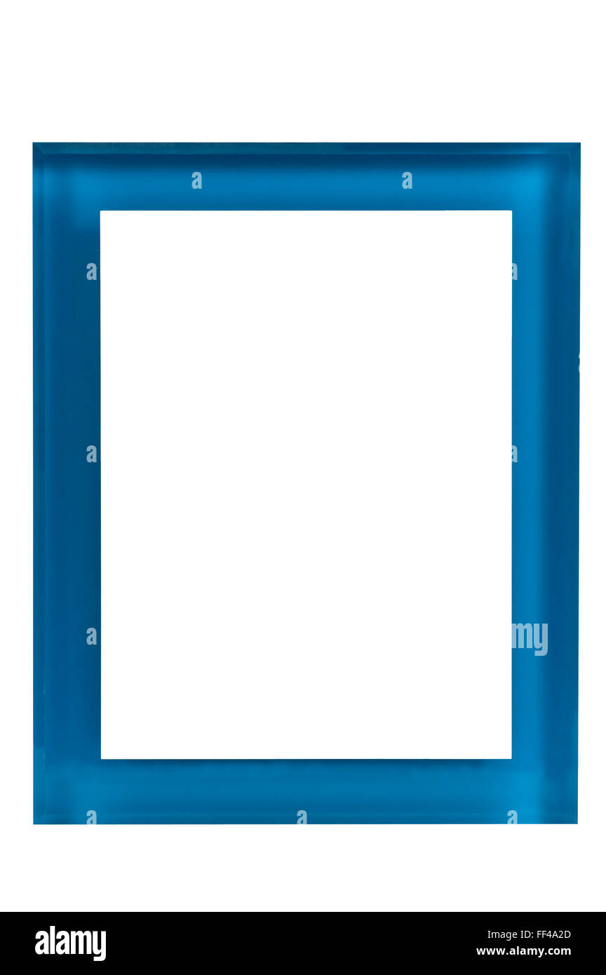 Crystal Blue Plexiglas Award Frame With Blank Front Stock Photo - Alamy