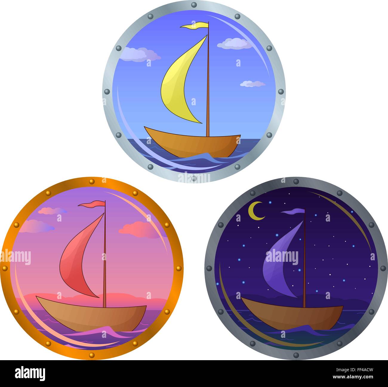 Window of a ship Stock Vector Images - Alamy