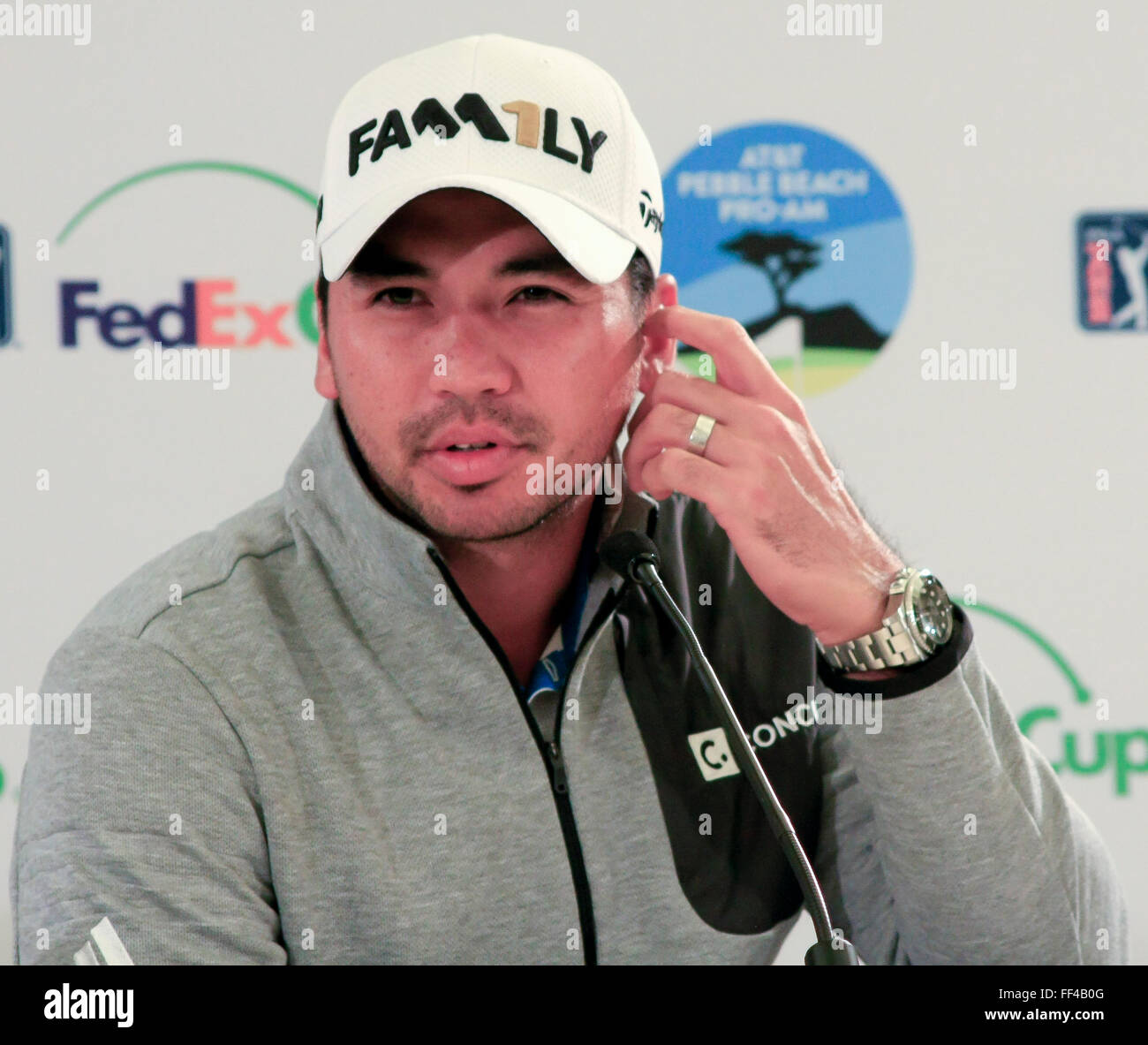 Jason Day (Australia) World No 3 golfer talks with media prior to start ...
