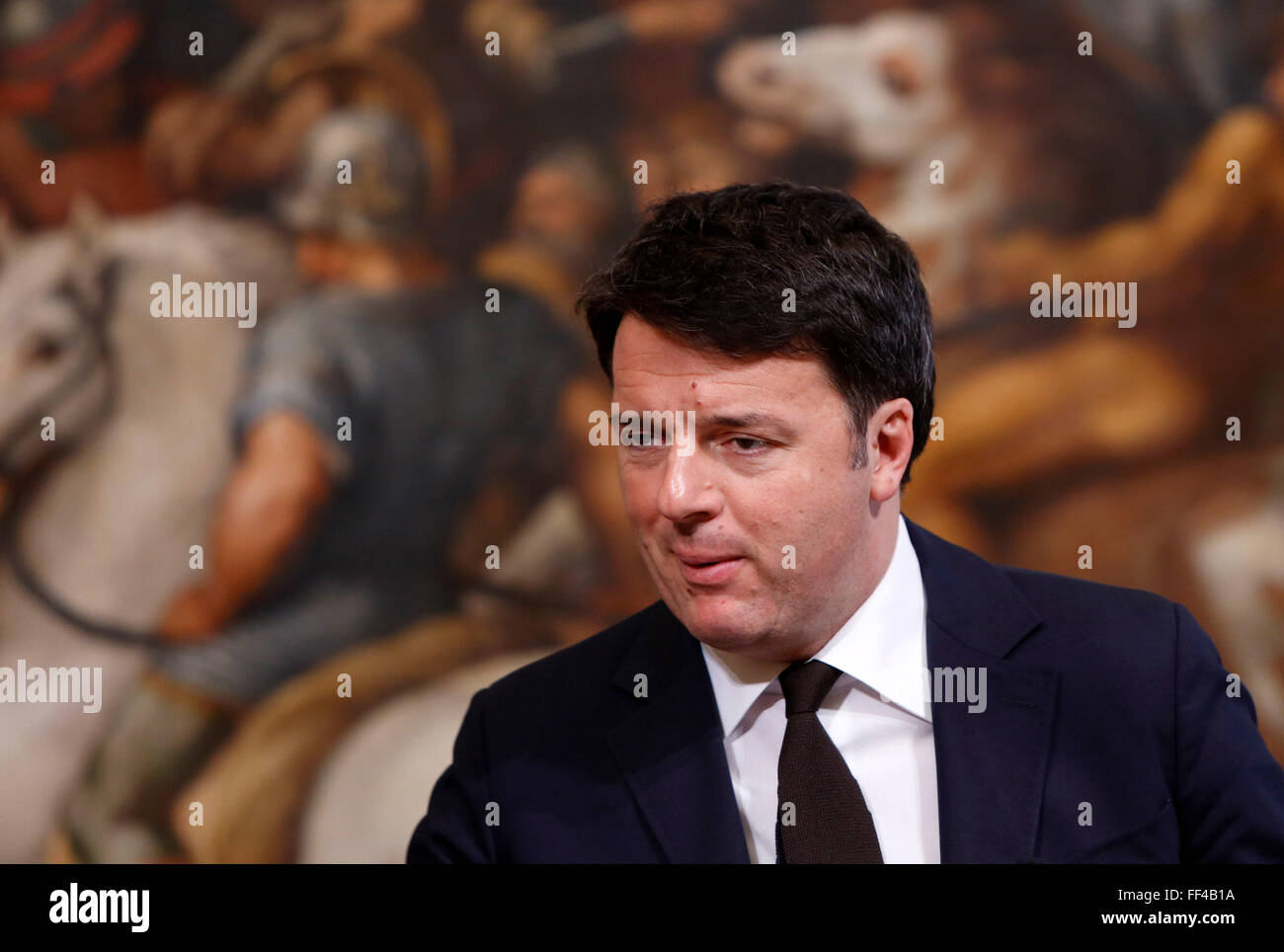 Rome, Italy. 10th Feb, 2016. Italian Premier Matteo Renzi meets Iraqi ...
