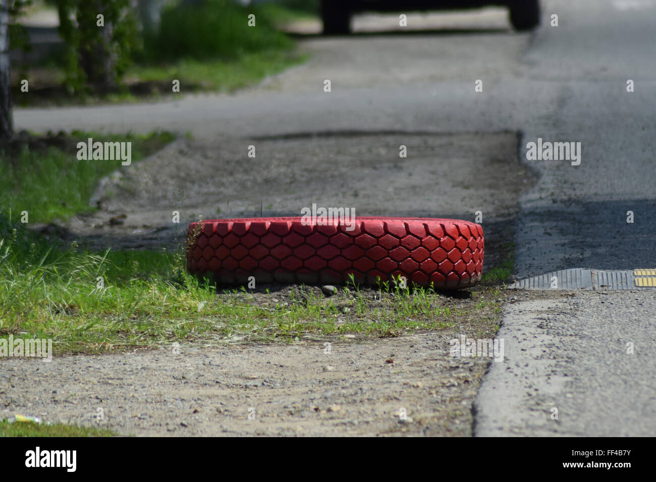 Speed bumps on road hi-res stock photography and images - Alamy