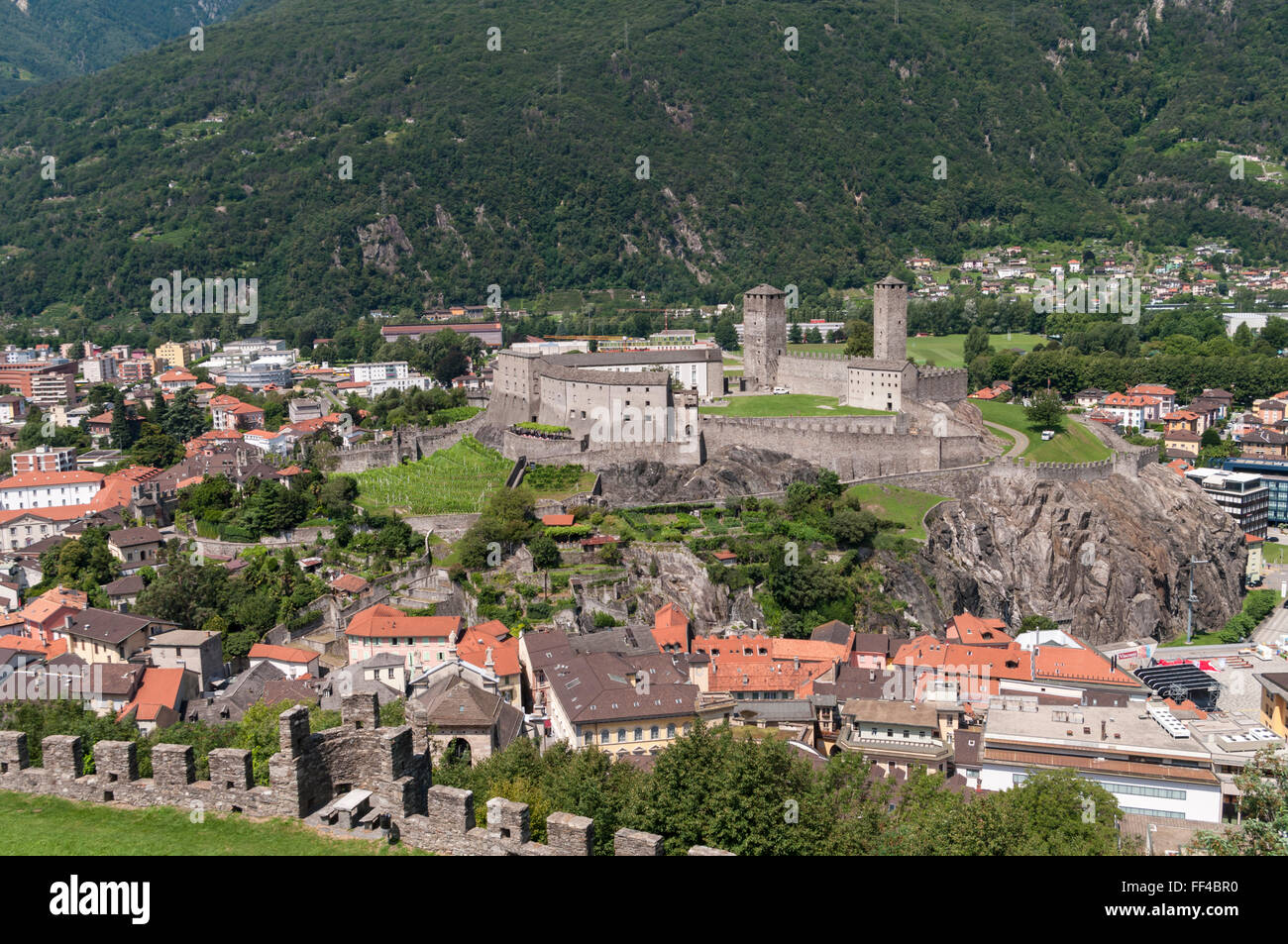 Castelgrande castle, one of the three UNESCO world heritage castles of ...