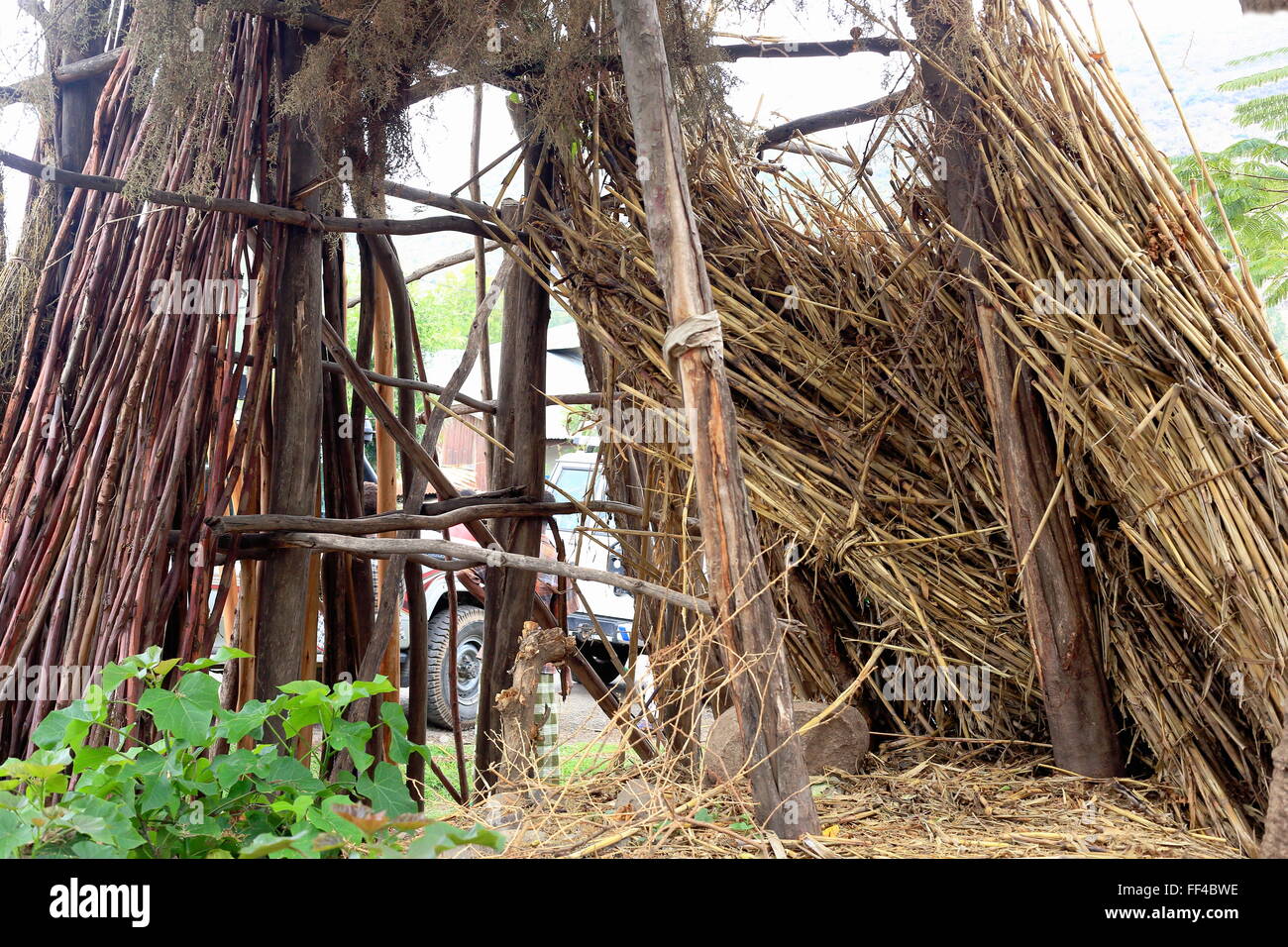 Wooden compound fence hi-res stock photography and images - Alamy