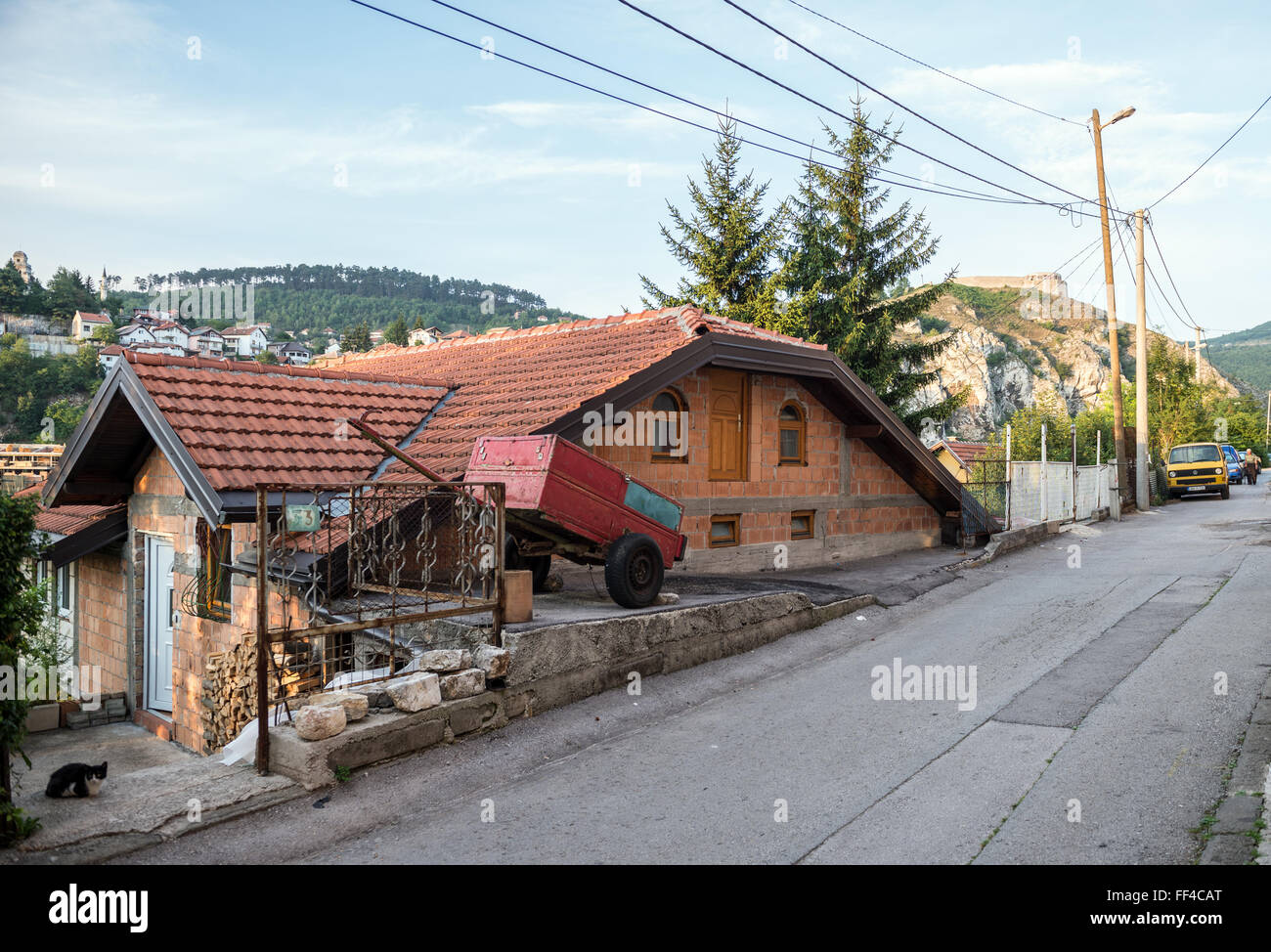 Building site in Alifakovac district in Sarajevo, Bosnia and ...