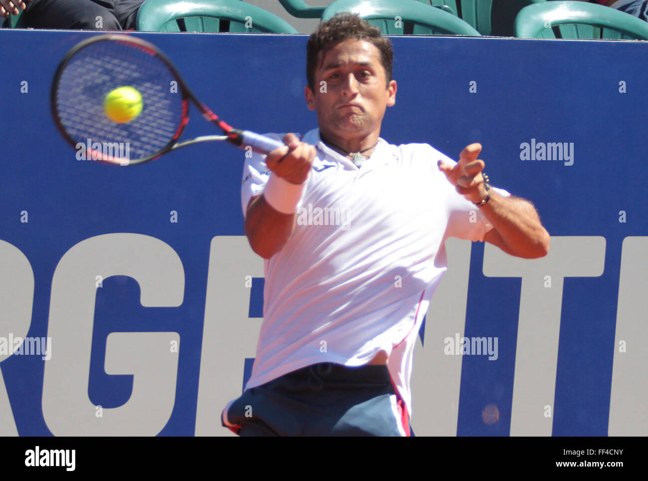 Buenos Aires, Argentina. 10th February, 2016. Nicolas Almagro beats ...