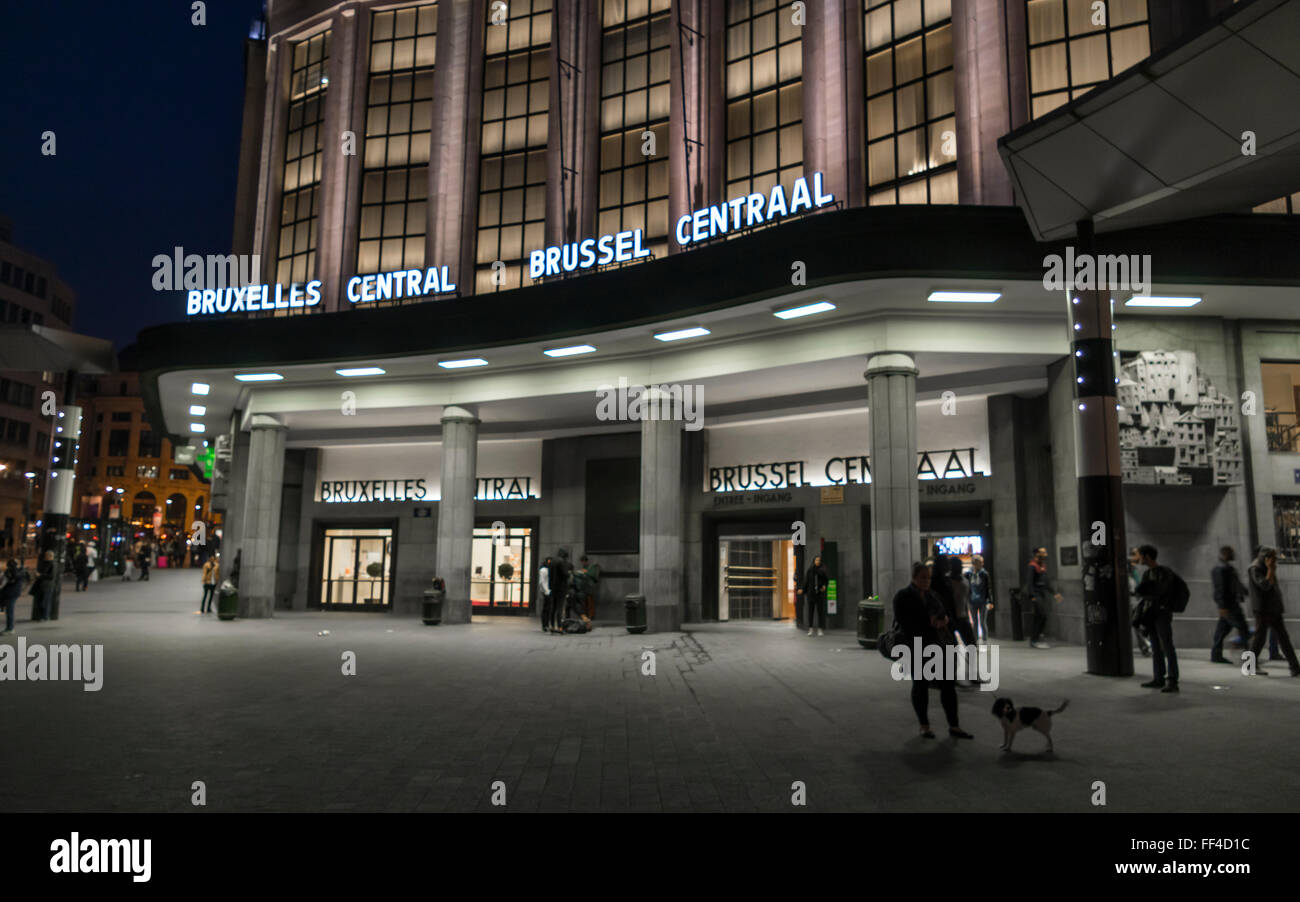 Brussels central train station hi-res stock photography and images - Alamy