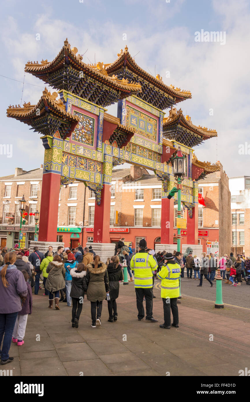Liverpool Chinese New Year 2016 - Year of the Monkey Stock Photo - Alamy