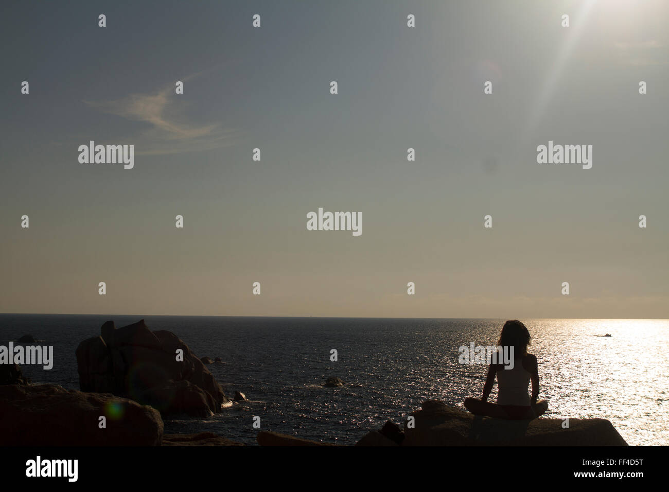 Meditation at sea hi-res stock photography and images - Alamy