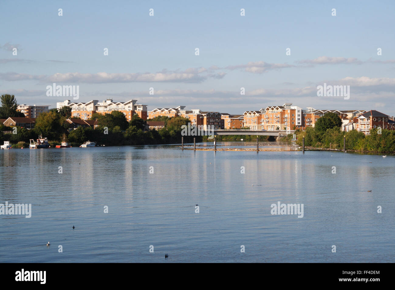 The River Taff in Cardiff Bay Wales UK body of water Stock Photo - Alamy