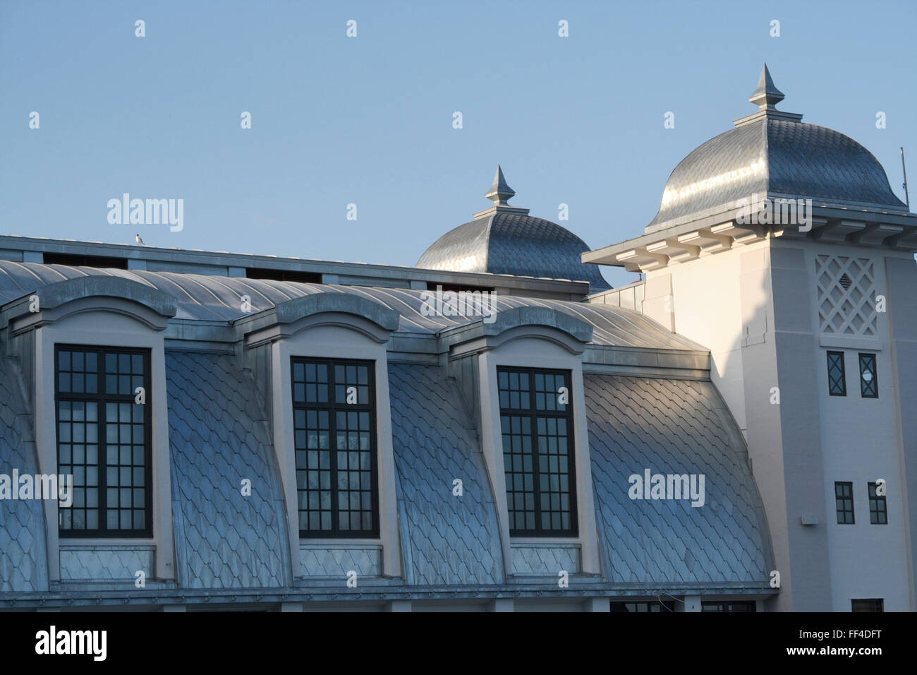 Refurbished Penarth Pier Pavilion building Wales UK Stock Photo - Alamy