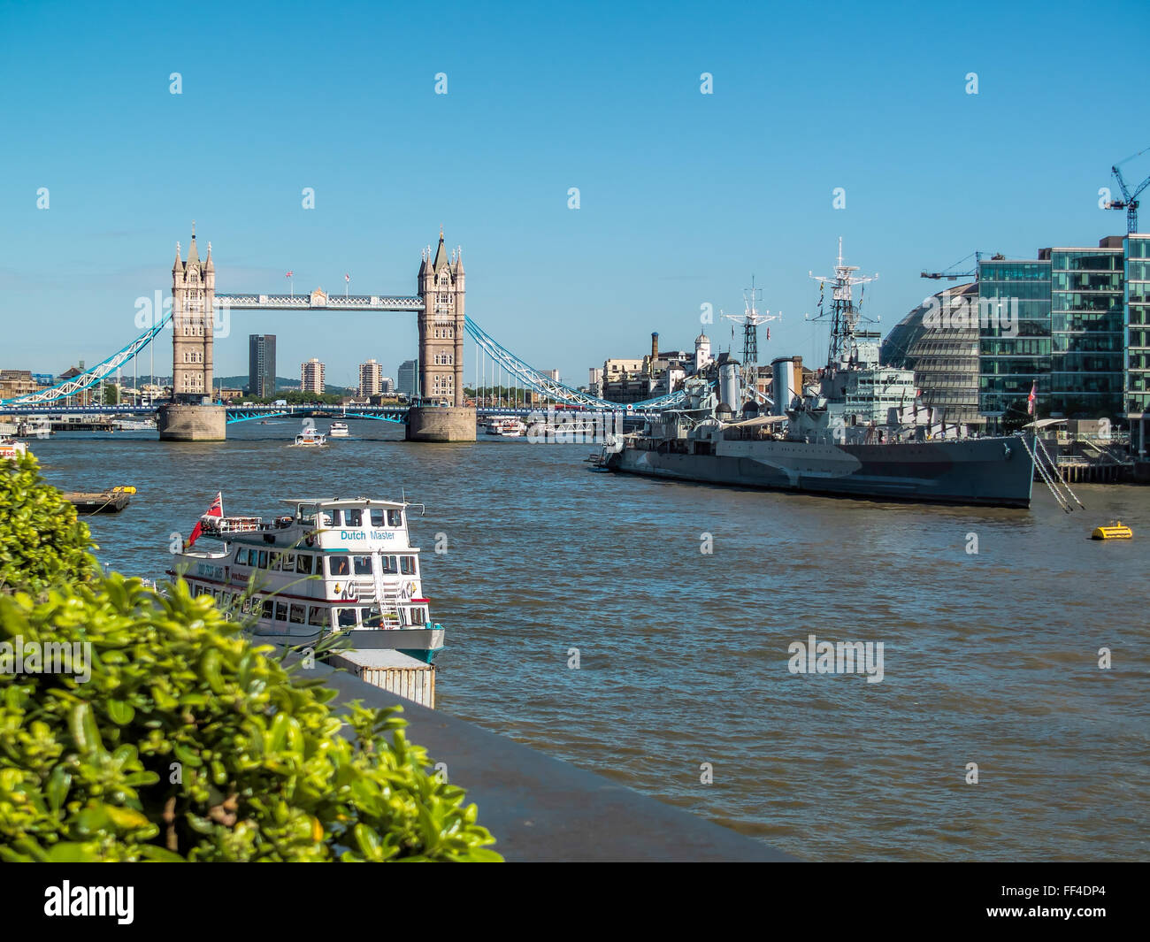 View down the River Thames Stock Photo - Alamy