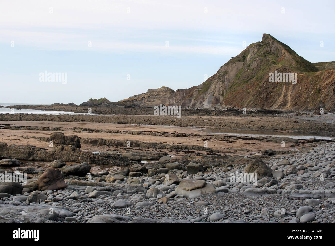 Spekes Mill Mouth beach in Hartland Devon Stock Photo - Alamy
