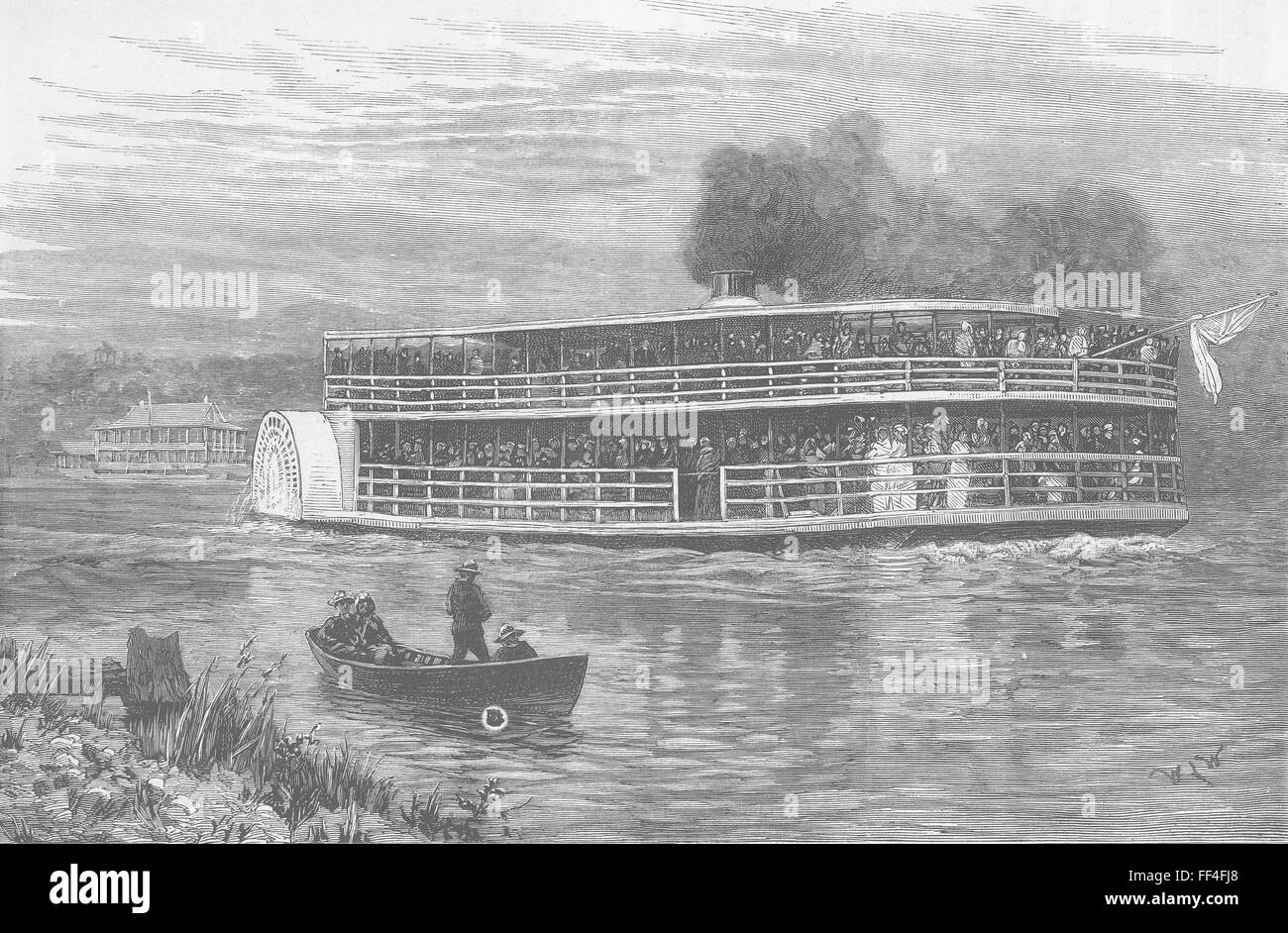 CANADA disaster Victoria, Springbank 1881. The Graphic Stock Photo - Alamy