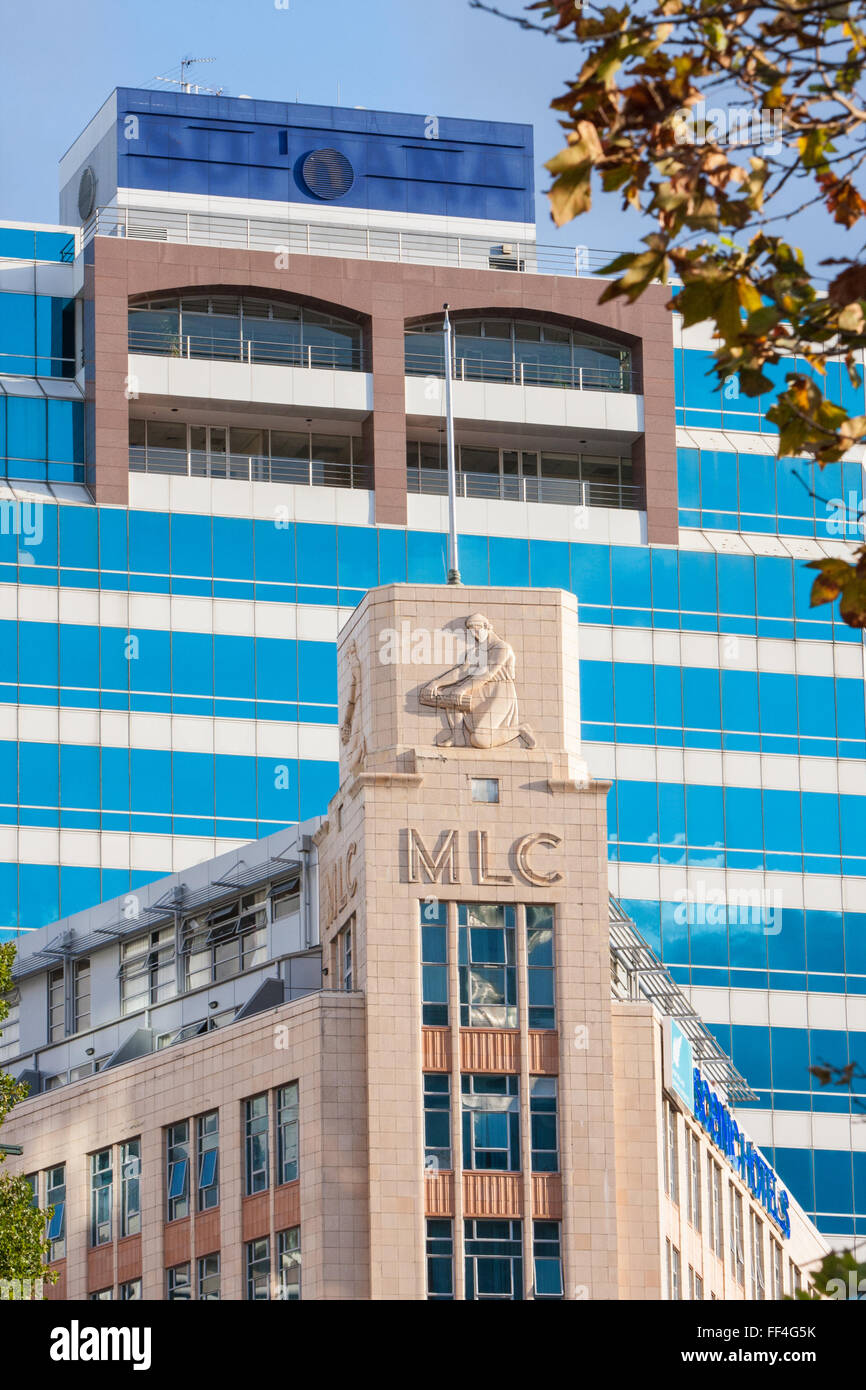 Modern office building in centre center of Auckland,New Zealand Stock ...