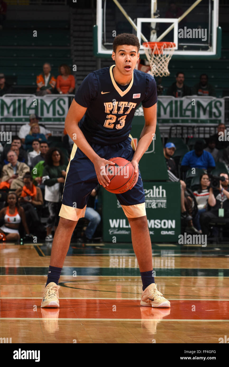 Coral Gables, Florida, USA. 9th Feb, 2016. Cameron Johnson #23 of ...