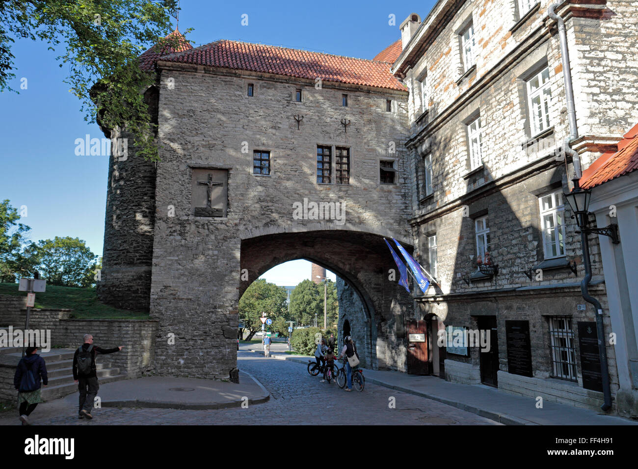 The Great Coastal Gate, part of the city walls of the Old Town of ...