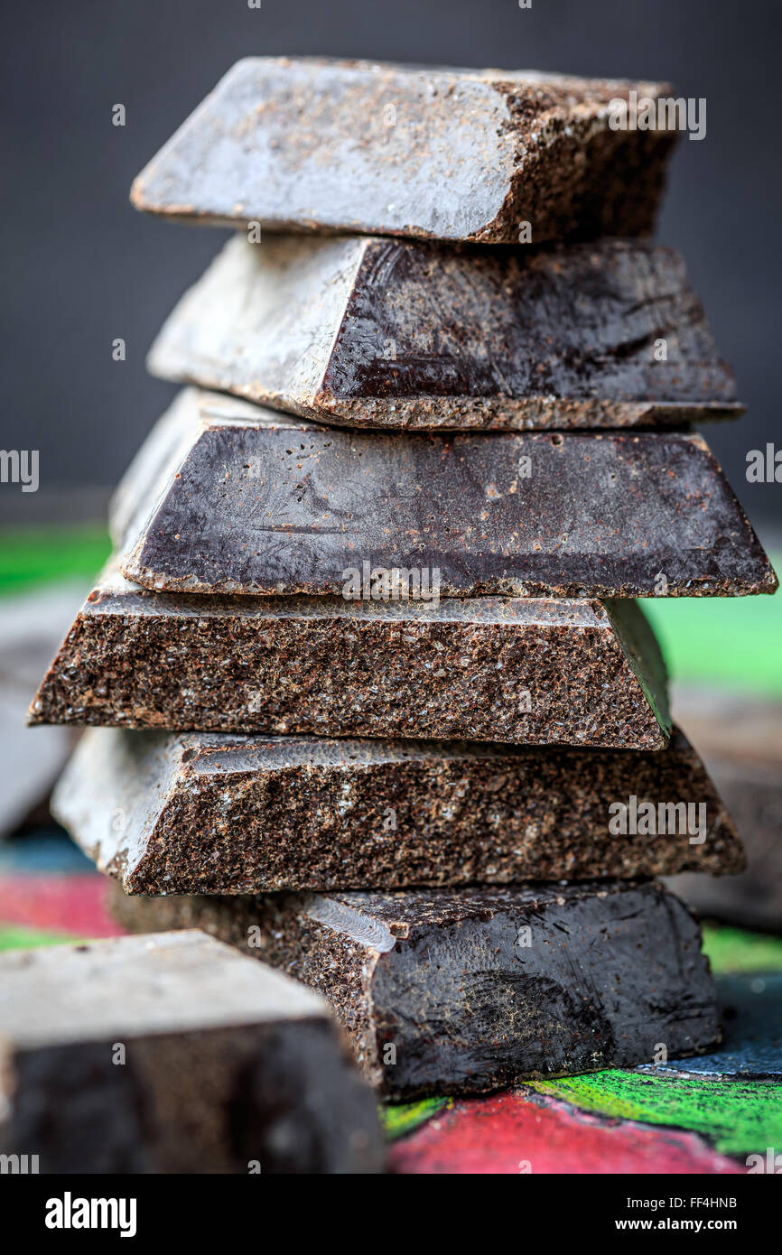Cioccolato di Modica (Chocolate of Modica) sicilian specialty Stock ...