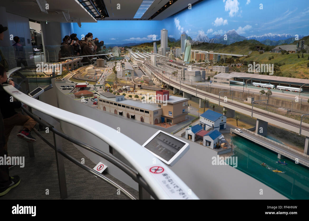 Train diorama room in SCMaglev and Railway Park, a railway museum owned ...