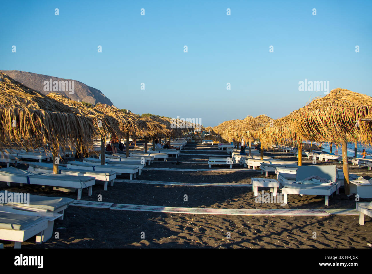 akrotiri beach at santorini greece Stock Photo - Alamy