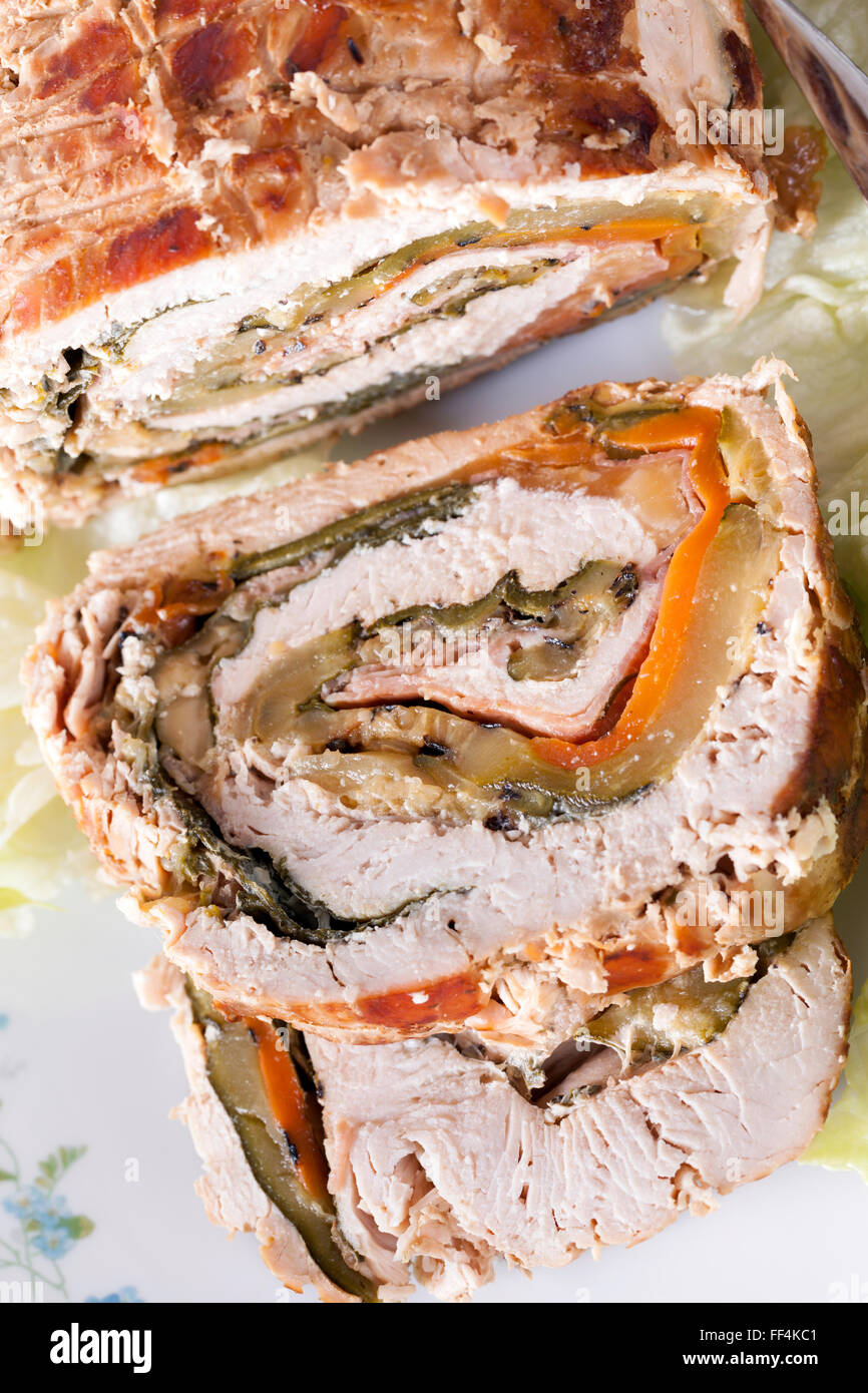 Overhead view roasted turkey hi-res stock photography and images - Alamy