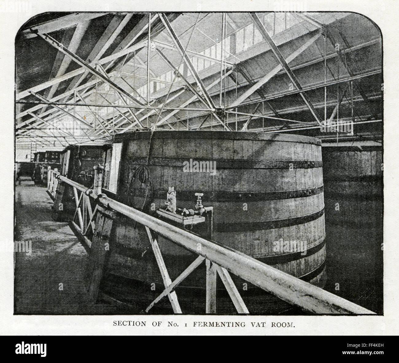 Simonds Brewery, Fermenting Vat Room, 1890 photo of part of the brewery ...