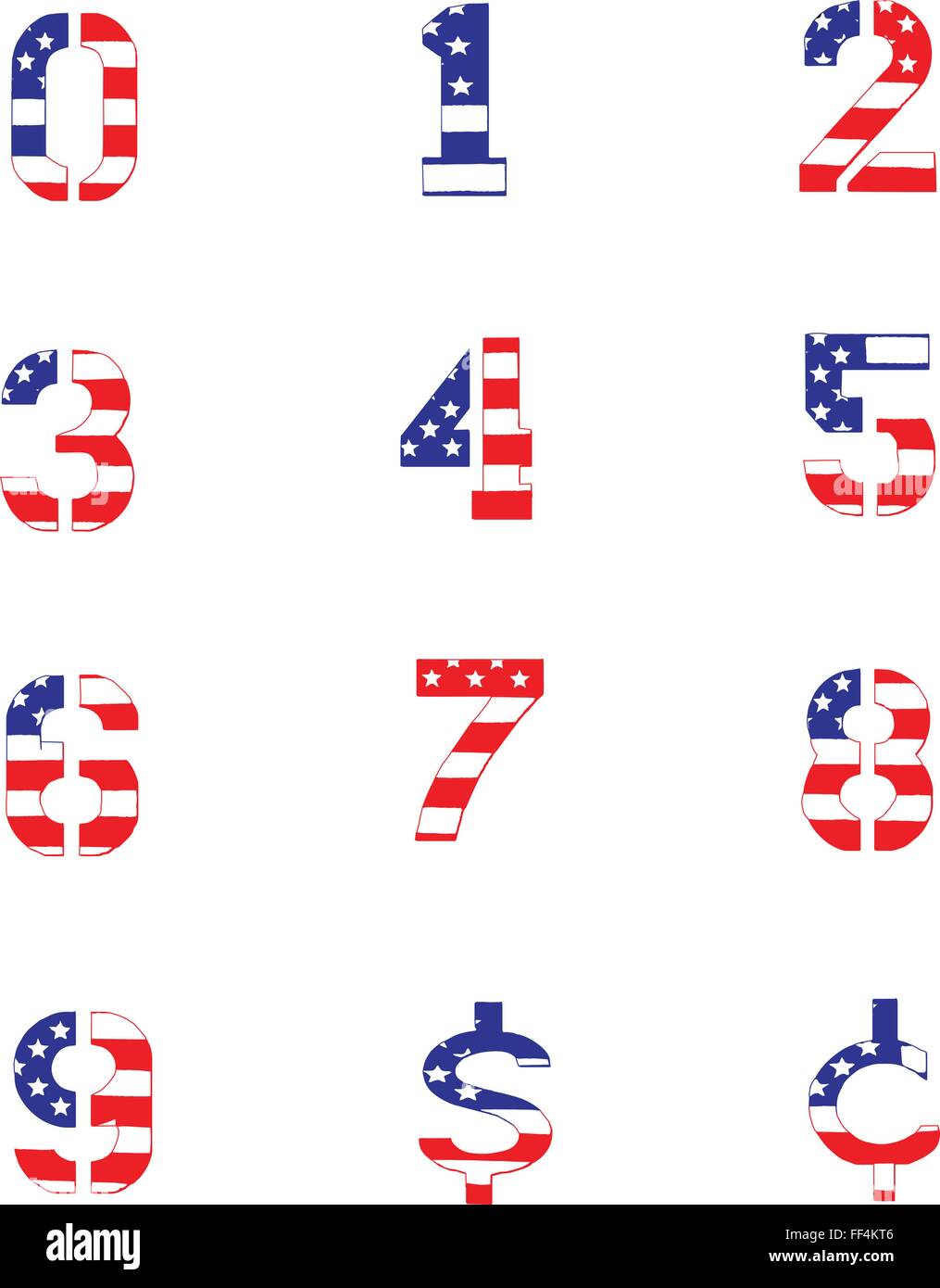 American numbers hi-res stock photography and images - Alamy