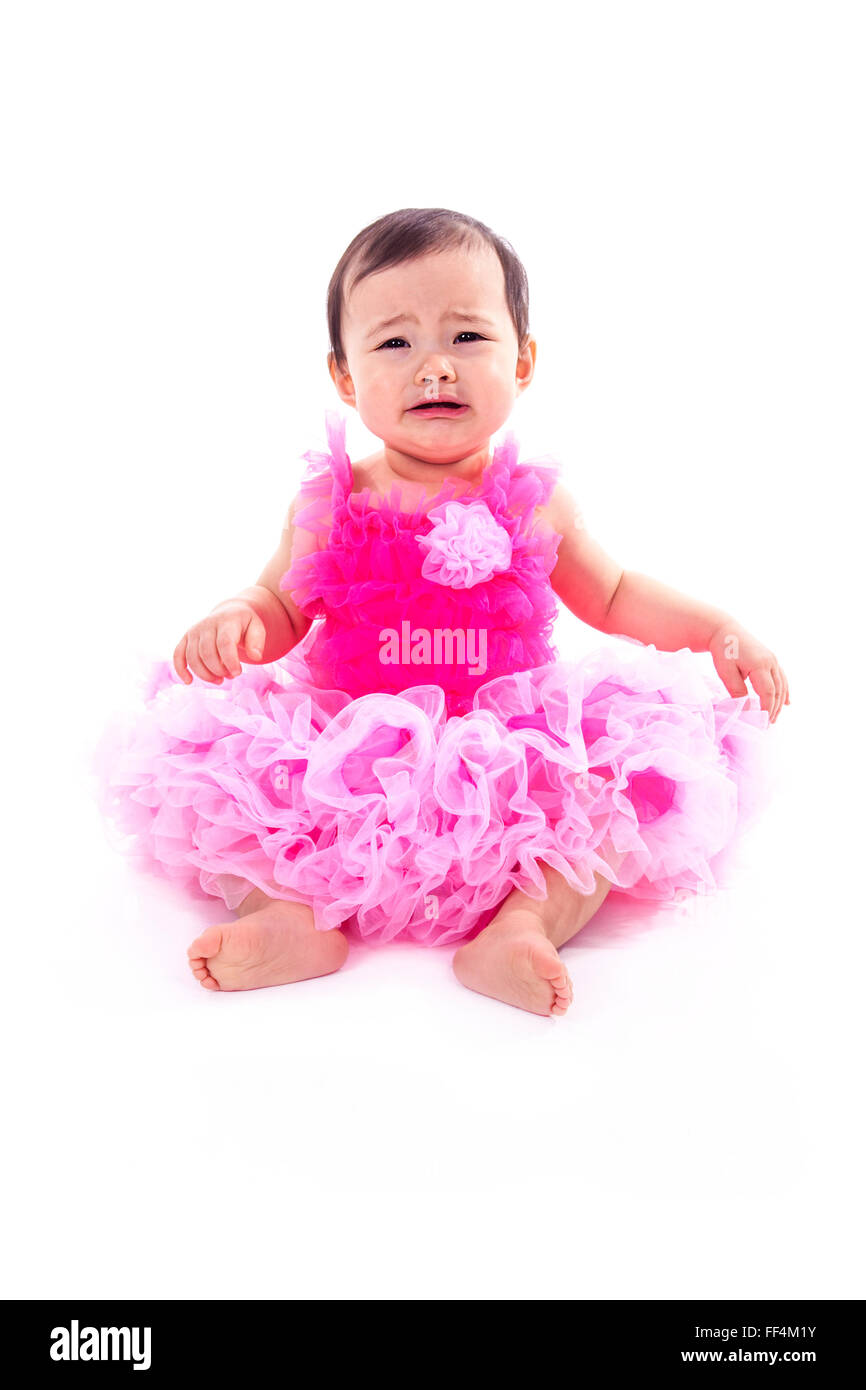 A Asian baby on a studio white background Stock Photo - Alamy