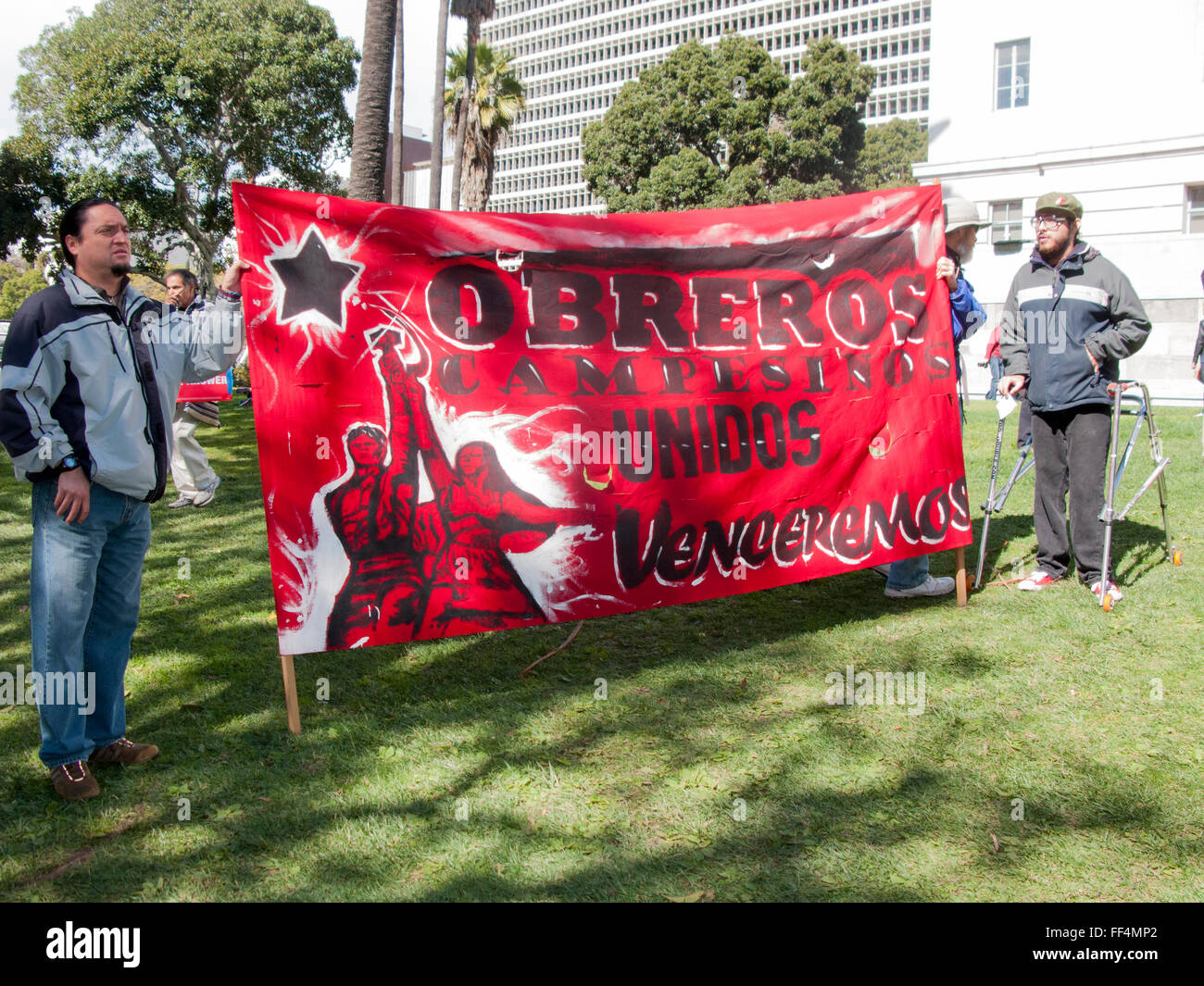 Union protest rally Downtown Los Angeles, CA California Stock Photo - Alamy