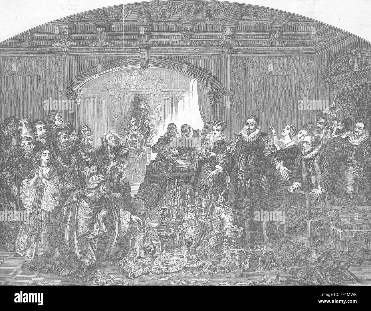 NETHERLANDS William of Nassau & Money Lenders 1851. Illustrated London ...