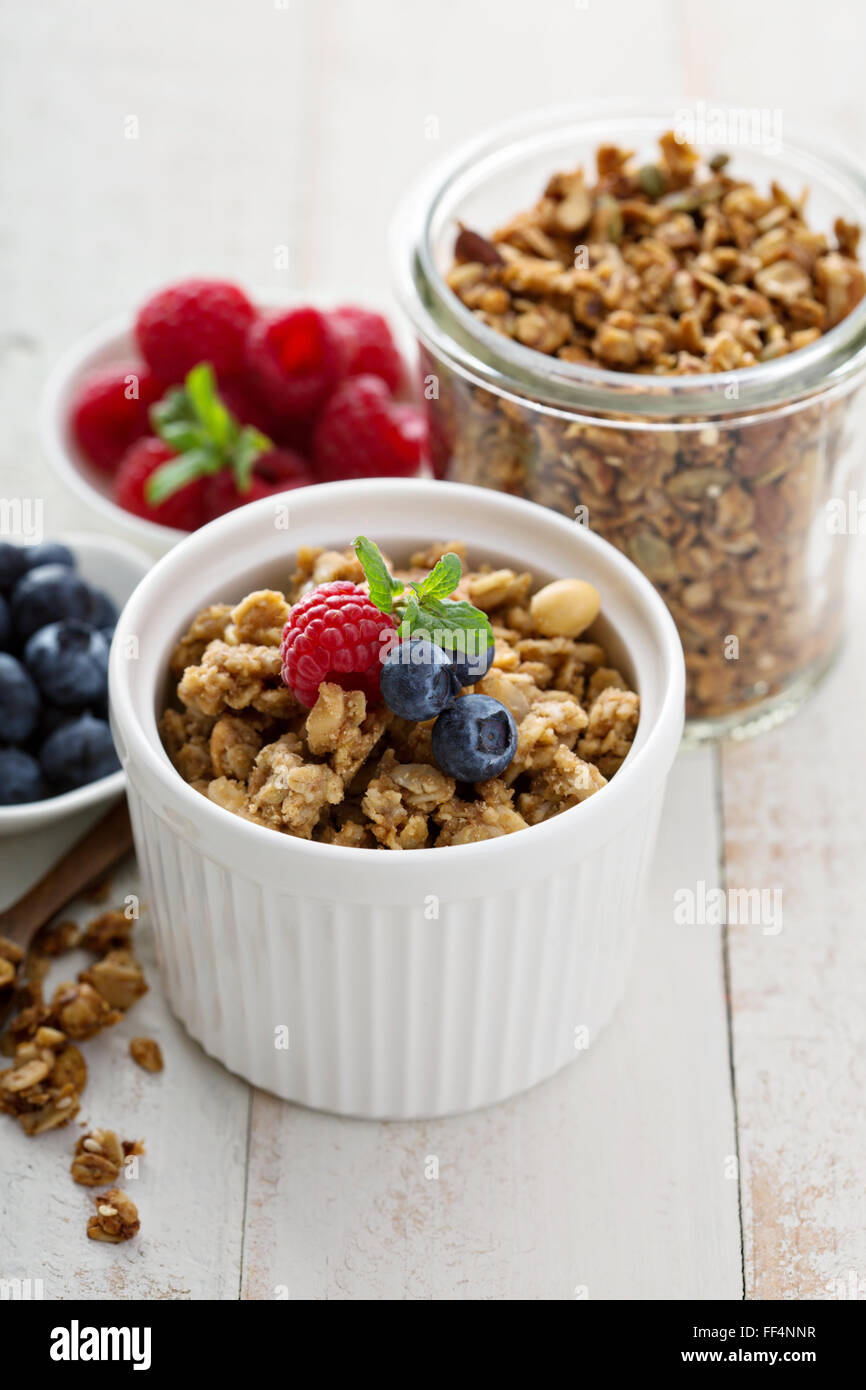 Breakfast items on the table Stock Photo - Alamy