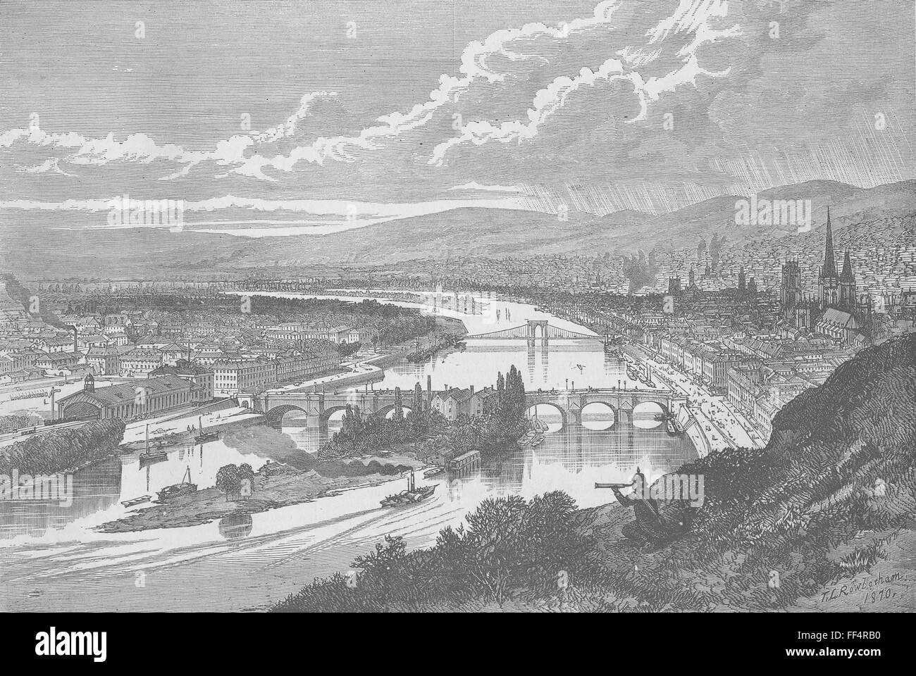 FRANCE Rouen 1871. The Graphic Stock Photo - Alamy