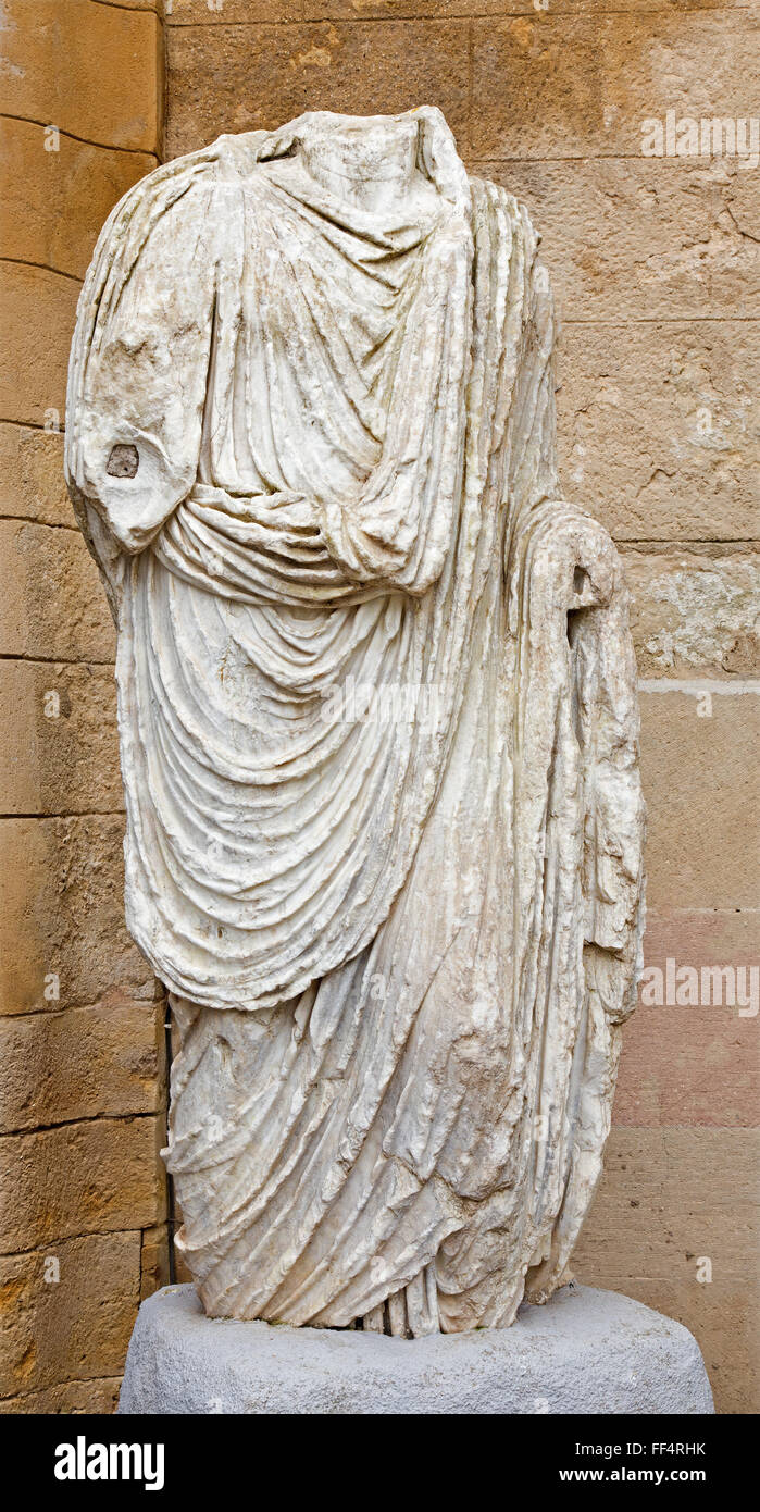 CORDOBA, SPAIN - MAY 26, 2015: The ancient rome statue in atrium of ...