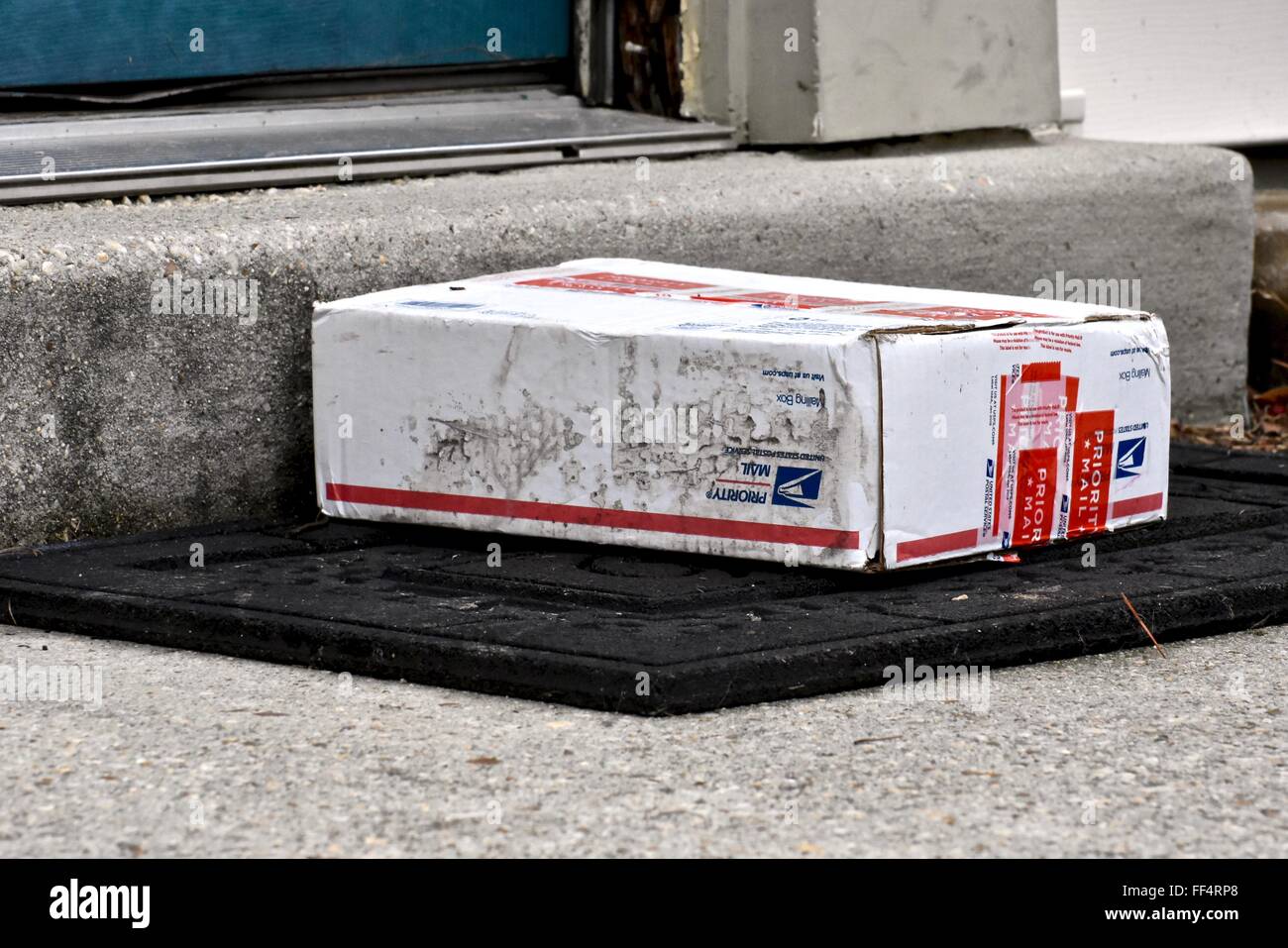 Boxes delivered to a home Stock Photo - Alamy