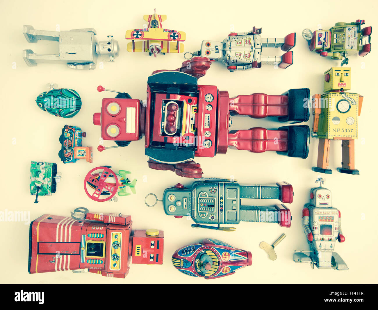 a colection of retro toys Stock Photo - Alamy