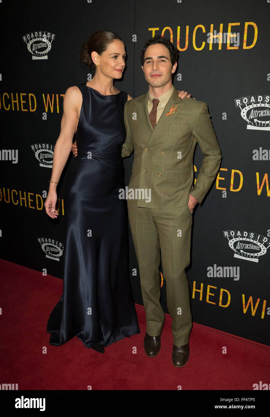 New York, NY, USA. 10th Feb, 2016. Katie Holmes, Zac Posen at arrivals ...