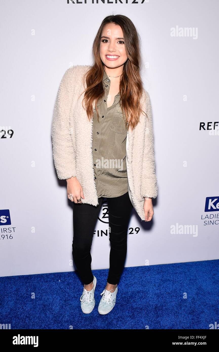 New York, NY, USA. 10th Feb, 2016. Tess Christine at arrivals for 100 ...