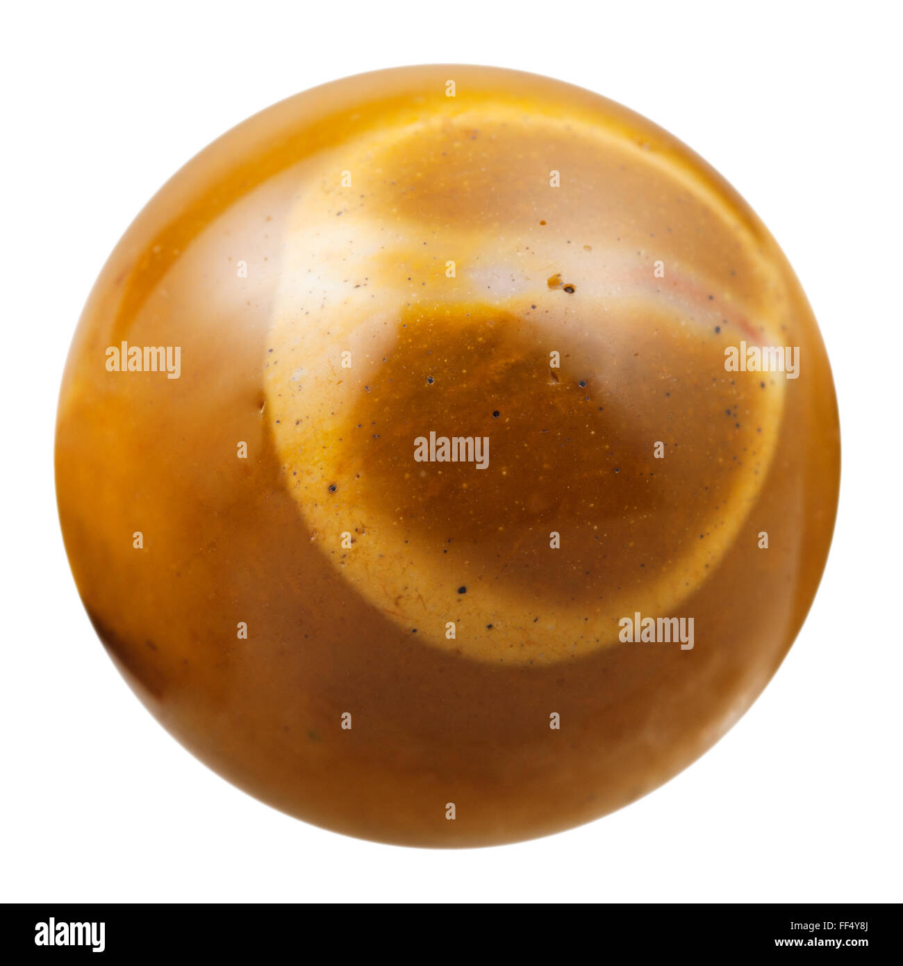 ball from brown natural mineral gem stone Mookaite (Radiolarite ...