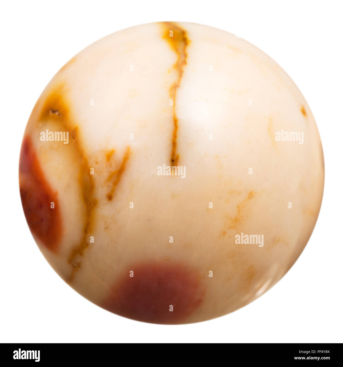 ball from natural mineral gem stone Mookaite (Radiolarite, Australian ...