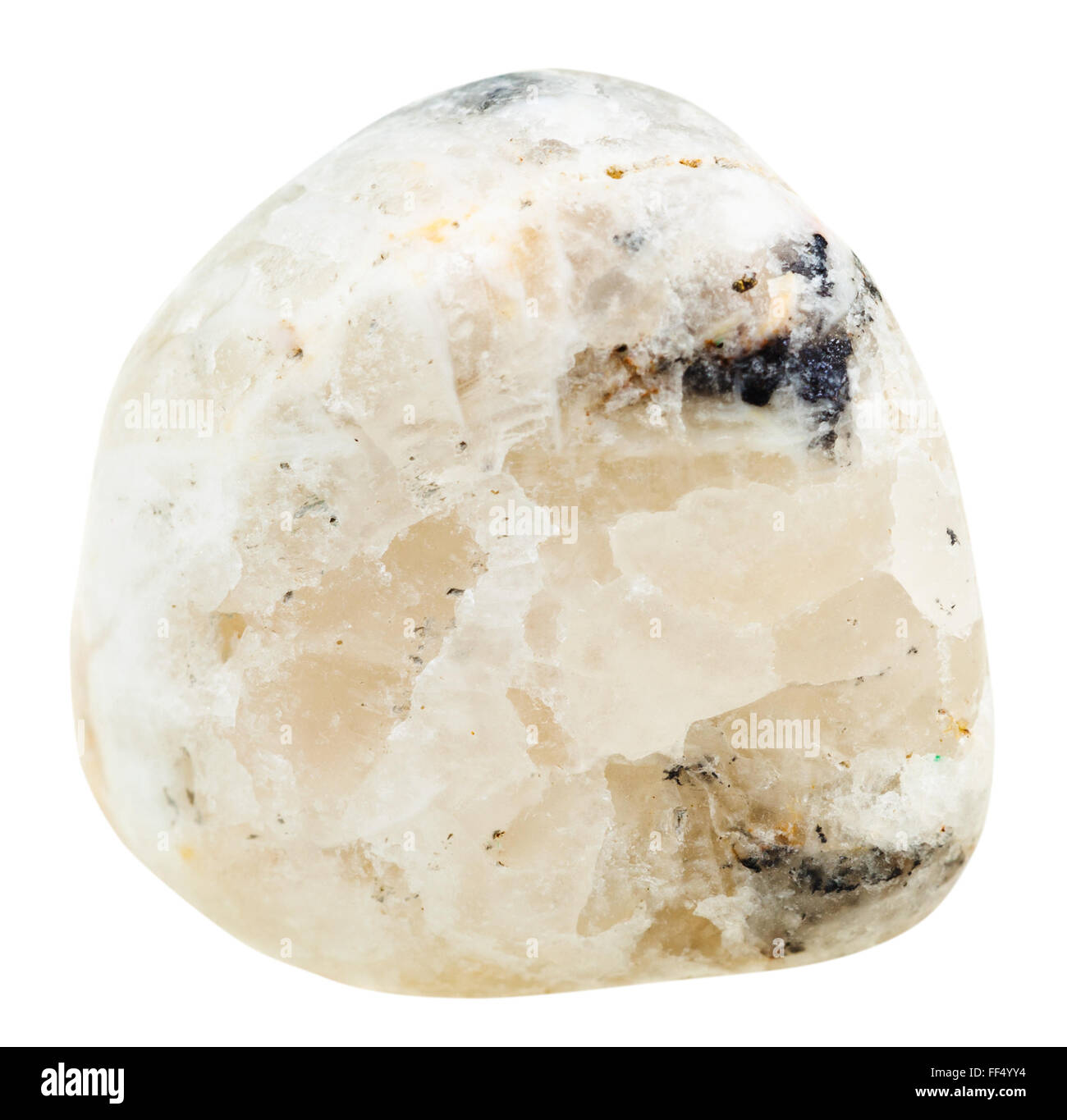 macro shooting of natural mineral stone - tumbled Baryte (barite ...
