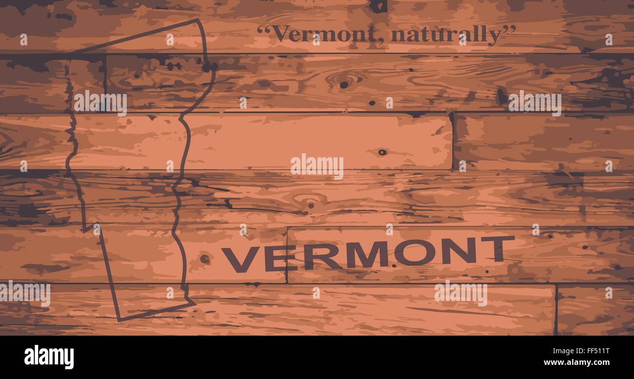 Vermont state map hi-res stock photography and images - Alamy