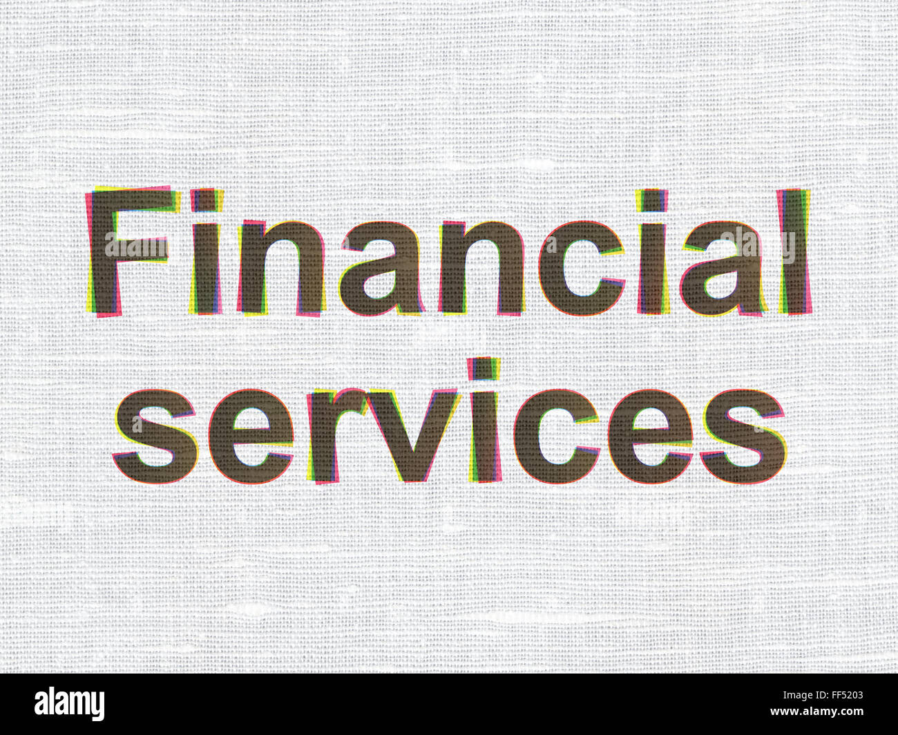 Money concept: Financial Services on fabric texture background Stock ...
