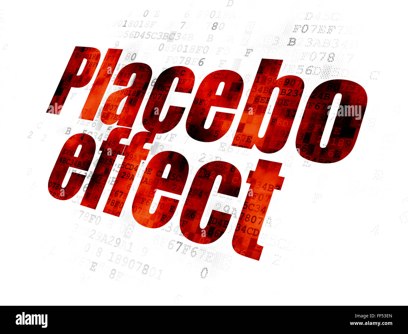 Health concept: Placebo Effect on Digital background Stock Photo - Alamy