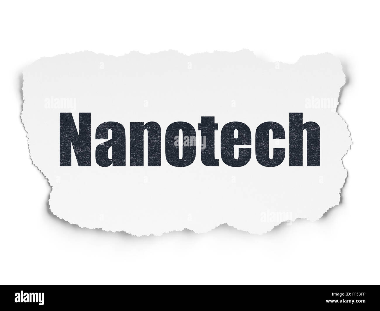 Science concept: Nanotech on Torn Paper background Stock Photo - Alamy