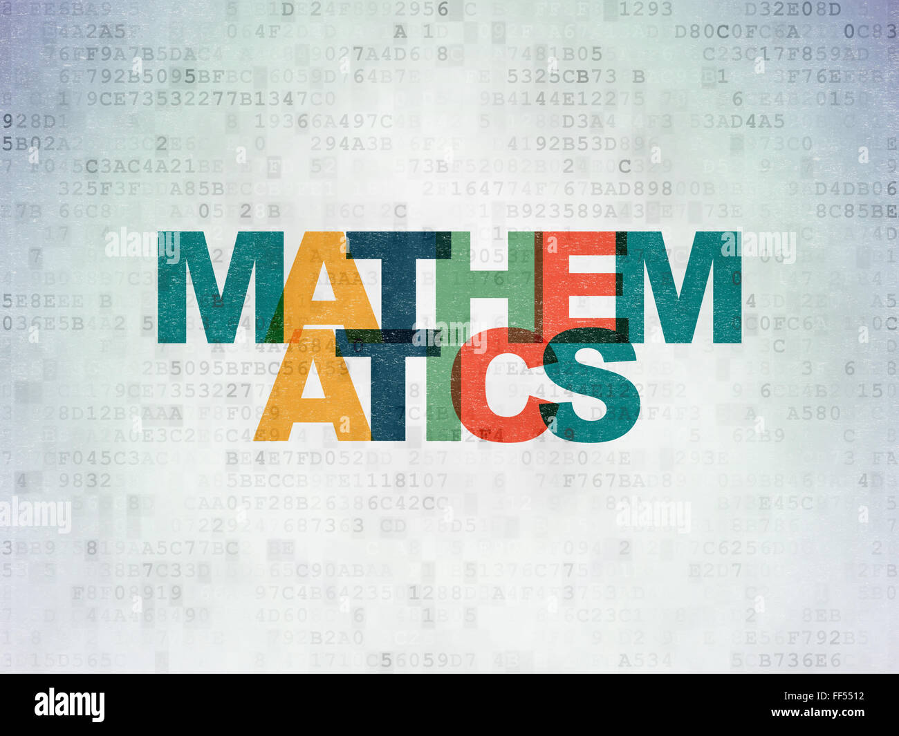 Education concept: Mathematics on Digital Paper background Stock Photo ...