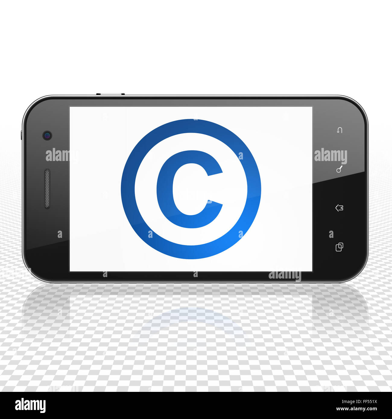 Law concept: Smartphone with Copyright on display Stock Photo - Alamy